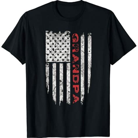 Grandpa American Flag T Shirt Fathers Day Ts Tee Shirts