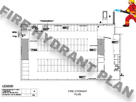 Fire Detection And Public Address Systems With Fire Hydrant Plan In
