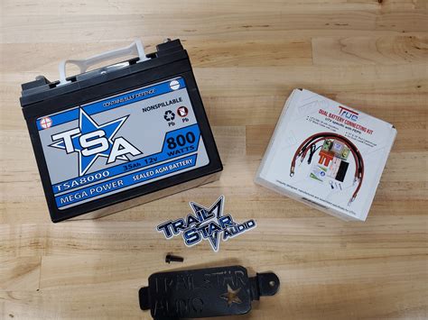 Utv Rzr Dual Battery Kit For Four Wheelers Trail Star Audio