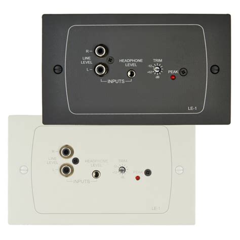 Le1w Active Input Plate With 1 Stereo Line Input Phono And 3 5mm