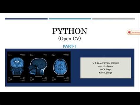 Python Open CV YouTube