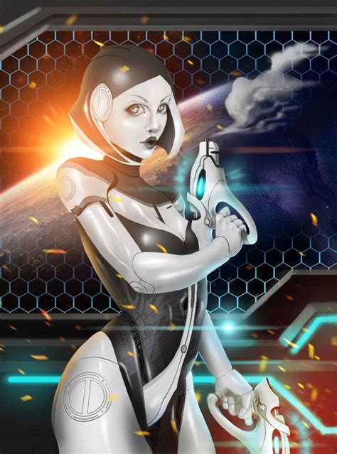 Edi By Caioesantos On Deviantart Mass Effect Art Mass Effect Edi