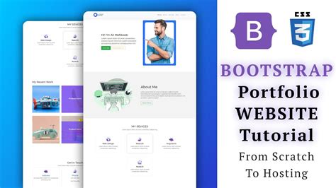 How To Make A Portfolio Website Using Htmlcss And Bootstrap 5 Bootstrap 5 Tutorial Youtube