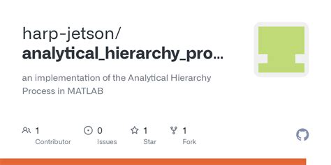 Github Harp Jetsonanalyticalhierarchyprocess An Implementation Of
