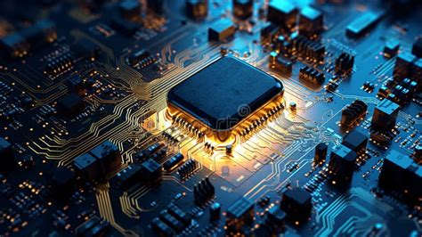 Central Processing Unit Digital Computing Concept Generative Ai