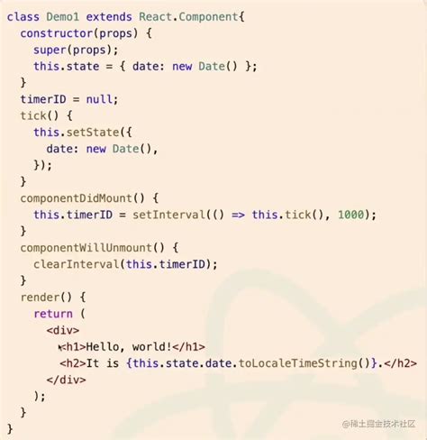 响应式系统与react笔记 青训营组件 组件的两种写法 Class组件 继承构造函数 利用this存放数据与函数 掘金