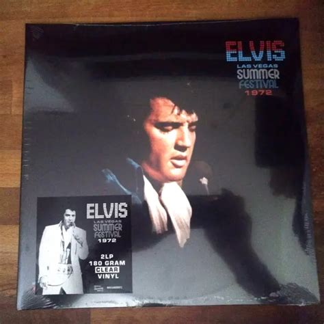 Elvis Presley Las Vegas 2 Clear Vinyl Lps 180g Summer Festival 1972