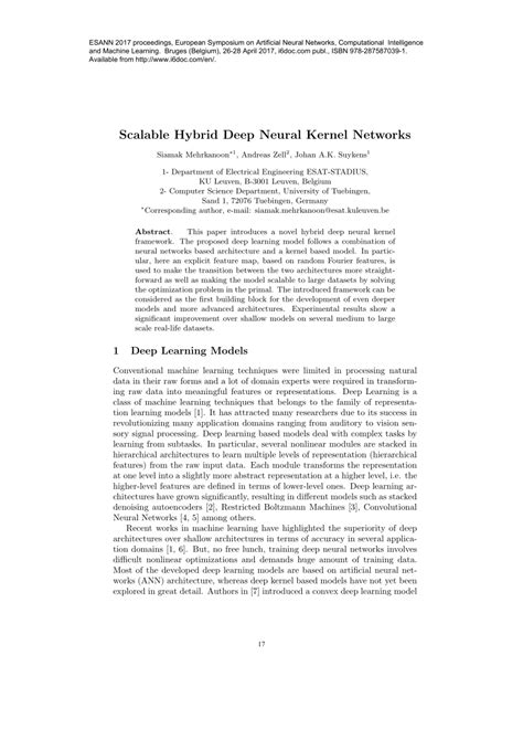 Pdf Scalable Hybrid Deep Neural Kernel Networks