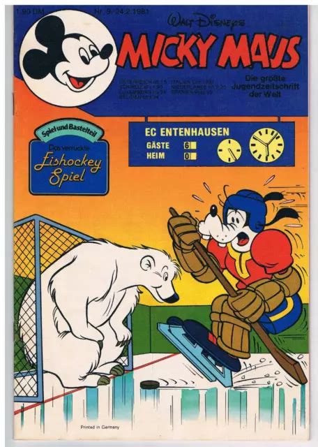 EHAPA MICKY Maus Band 9 Ausgabe 1981 Mit Schnipp Und Beilage M0662 EUR 2 00 PicClick DE