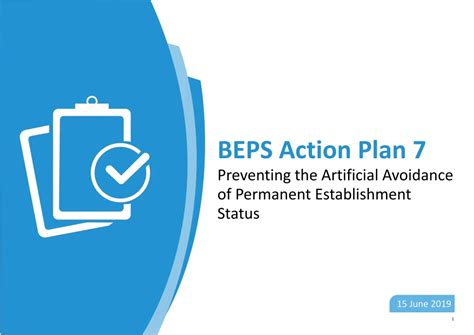 PPT BEPS Action Plan Preventing Artificial PE Status Avoidance PowerPoint Presentation ID