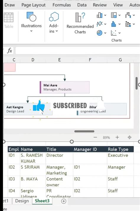 How To Create An Organization Chart In Excel One News Page Video