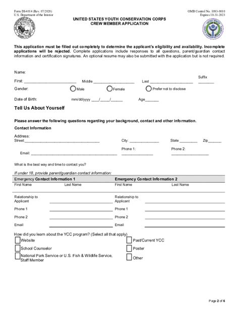 Fillable Online Ycc Application Fillable And 508 Final Pdf Fax Email