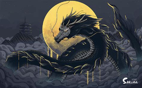 龙王系列插画插画商业插画西城sakura原创作品 站酷zcool