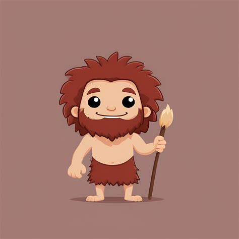 Cute Cartoon Caveman Character Free Download Ai Scribbles