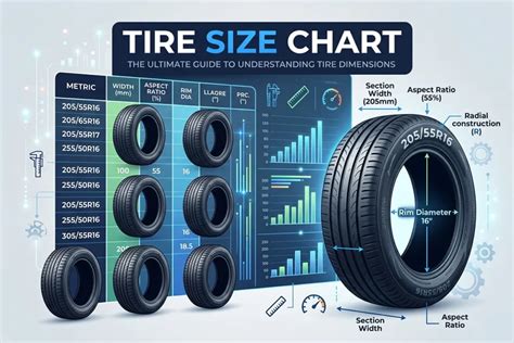 Tire Size Chart The Complete Guide To Reading Comparing And Converting