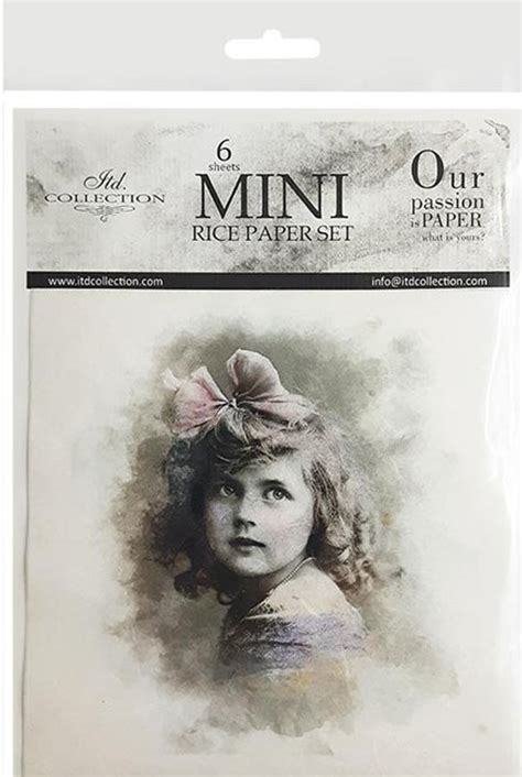 Retro Portraits 1 Rice Paper Set Crafty Wizard