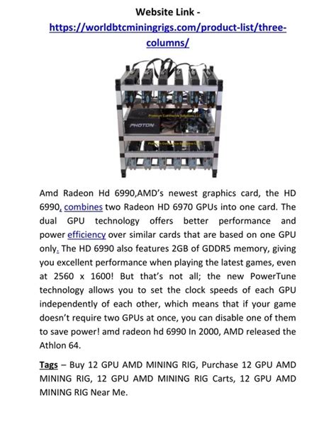 Ppt 12 Gpu Amd Rx 6700 12gb Xt Mining Rig Powerpoint Presentation Free Download Id12581246