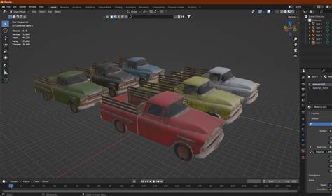 Artstation American Old Rusty Car Xx Collection Pack 3d Model Game