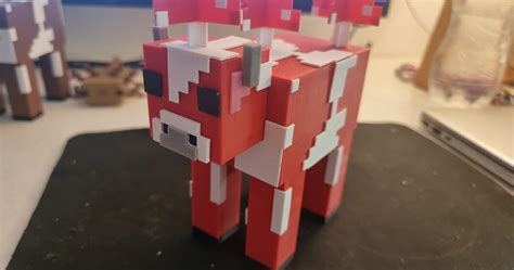 Minecraft Mooshroom By Beccaclarebear Download Free Stl Model