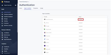 Authentication Gdevelop Documentation