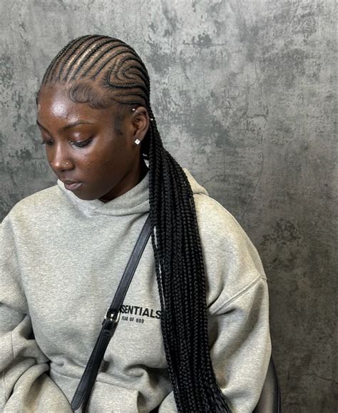 Pin By 𝔤𝔬𝔩𝔡𝔶𝔫 On Hair Inspo Cornrow Hairstyles Feed In Braids