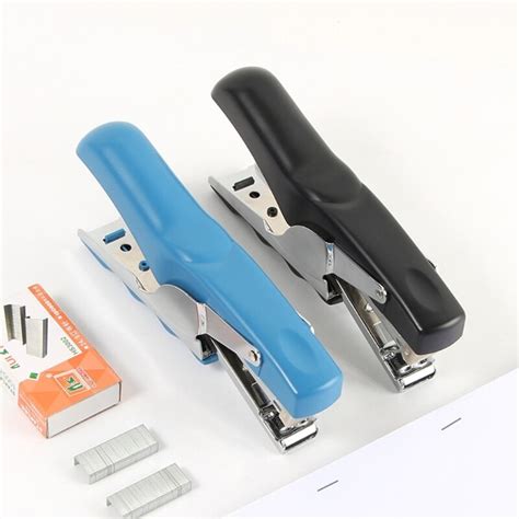 Metal Handheld Stapler Desktop Manual Plier Staple Vicedeal