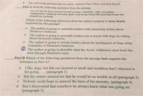 Solved The Following Question Has Two Parts Answer Part A First