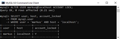 MySQL 锁定账户 极客笔记