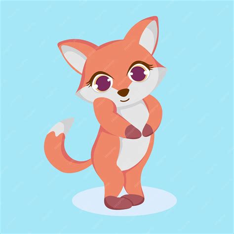 Premium Vector Cute Fox Design
