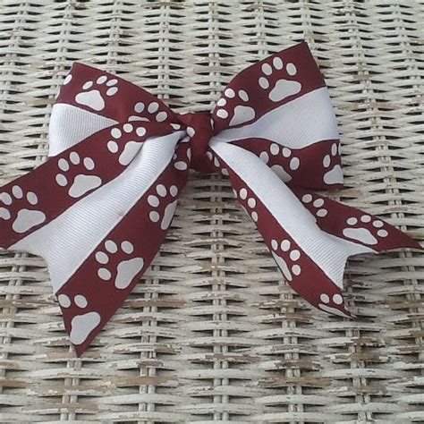 Maroon Cheer Bows Etsy