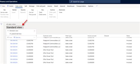 D365 Fando Saved Views Feature Management Microsoft Dynamics Ax