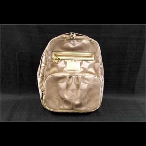 Coach Signature Daisy Poppy Backpack Gem