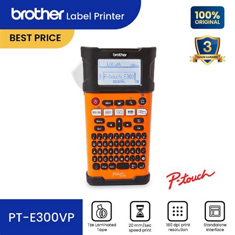 Jual Brother Printer Pt E300vp Label Maker Up To 18mm Pt E300 Shopee