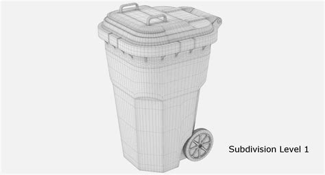 Garbage Container Textured 3d Model By Weeray
