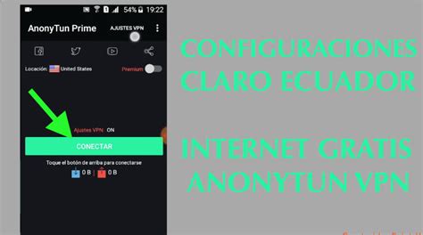 Configuración Claro Ecuador Anonytun vpn APK