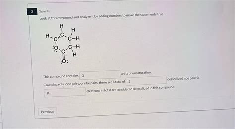 Solved Pointslook At This Compound And Analyze It By Chegg
