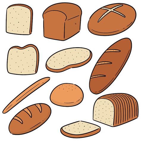 Premium Vector Vector Set Of Bread