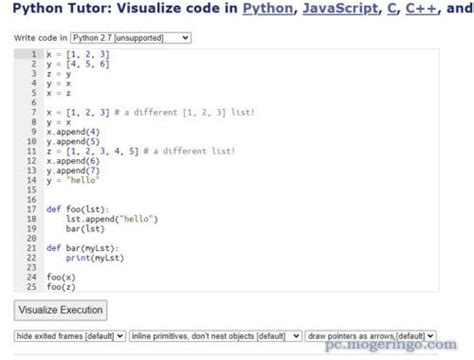 Pythonやjavascriptなどプログラムを1行ずつ実行して学習が捗るwebサービス 『python Tutor Code