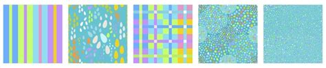 Premium Vector Light Blue Abstract Pattern Collection Five Bright