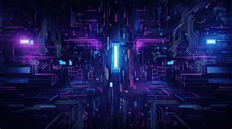 Cyberpunk Style Pattern Wallpaper Background Premium Ai Generated Image