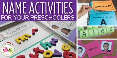 Name Activity Ideas For Your Preschoolers