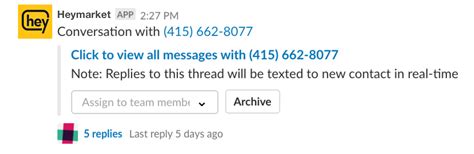 Slack SMS Send And Receive Texts In Slack Heymarket