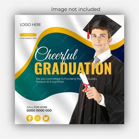 Premium Vector Happy Graduation And Education Social Media Post Or