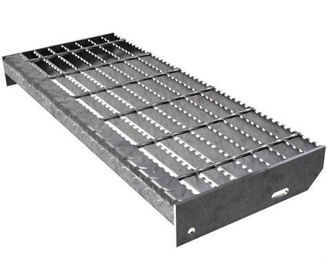 Serrated Galvanized Carbon Steel Stair Tread 812j55jx21 G Tc7x24