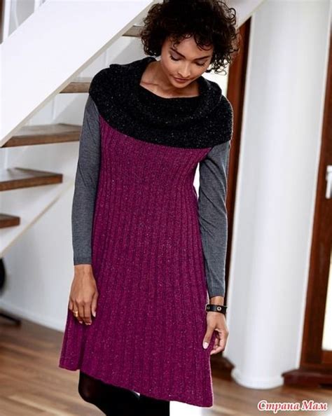 Теплые сарафаны (спицы) | Dress, Fashion, Sweater dress
