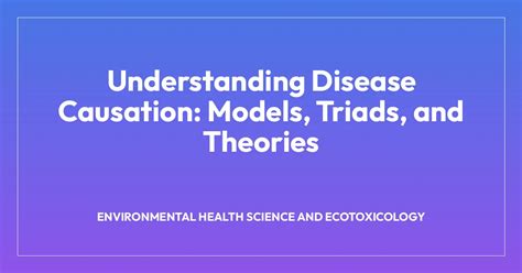 Understanding Disease Causation Models Triads And Theories