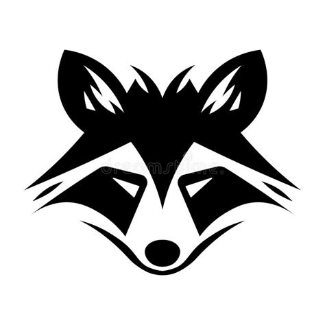 白色背景中的浣熊黑色矢量图图标 向量例证 插画 包括有 现代 投反对票 毛皮 动画片 敲打 本质 301848010