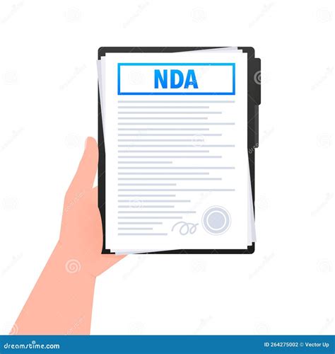Nda Non Disclosure Agreement Document In The Hand Contract Privacy