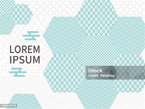 밝은 파란색 육각형 일본식 패턴입니다 추상적인 배경입니다 푸른 바다 파도 화살표 패턴 체크 무늬 패턴 등 0명에 대한 스톡 벡터 아트 및 기타 이미지 Istock