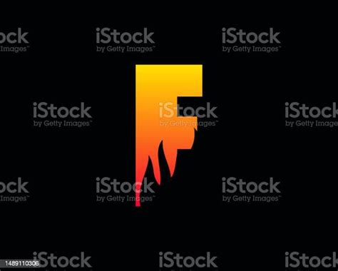 F Huruf Logo Api Desain Logo Api Ilustrasi Stok Unduh Gambar Sekarang Huruf F Alfabet